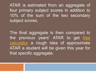 Atar Score | PPT