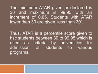 Atar Score | PPT