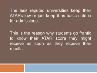 Atar Score | PPT