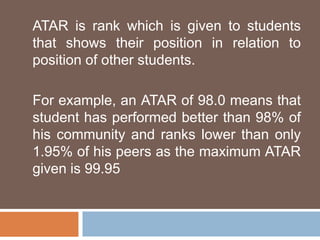 Atar Score | PPT