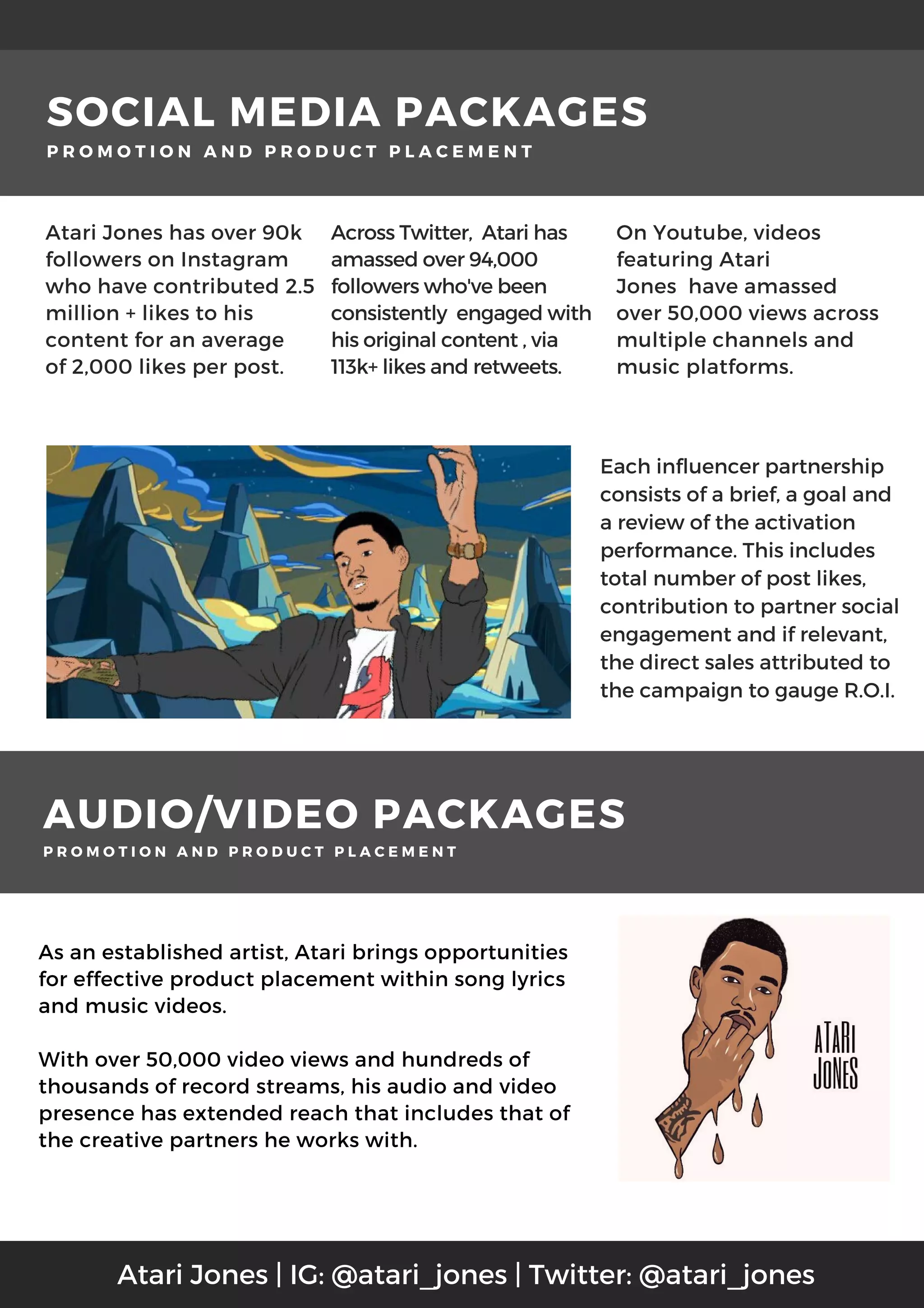 Atari Jones Influencer Proposal | PDF | Social Networking | Internet