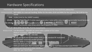 Atari ST - History of The OS | PPTX