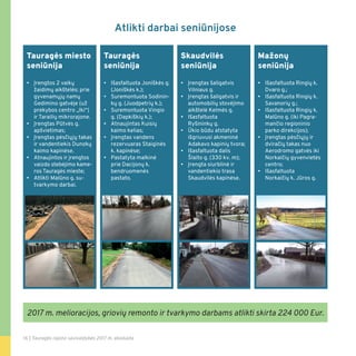 Tauragės rajono savivaldybės 2017 m. ataskaita | PDF