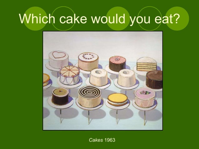A Taste of Delight- Wayne Thiebaud for Elementary Students | PPTX