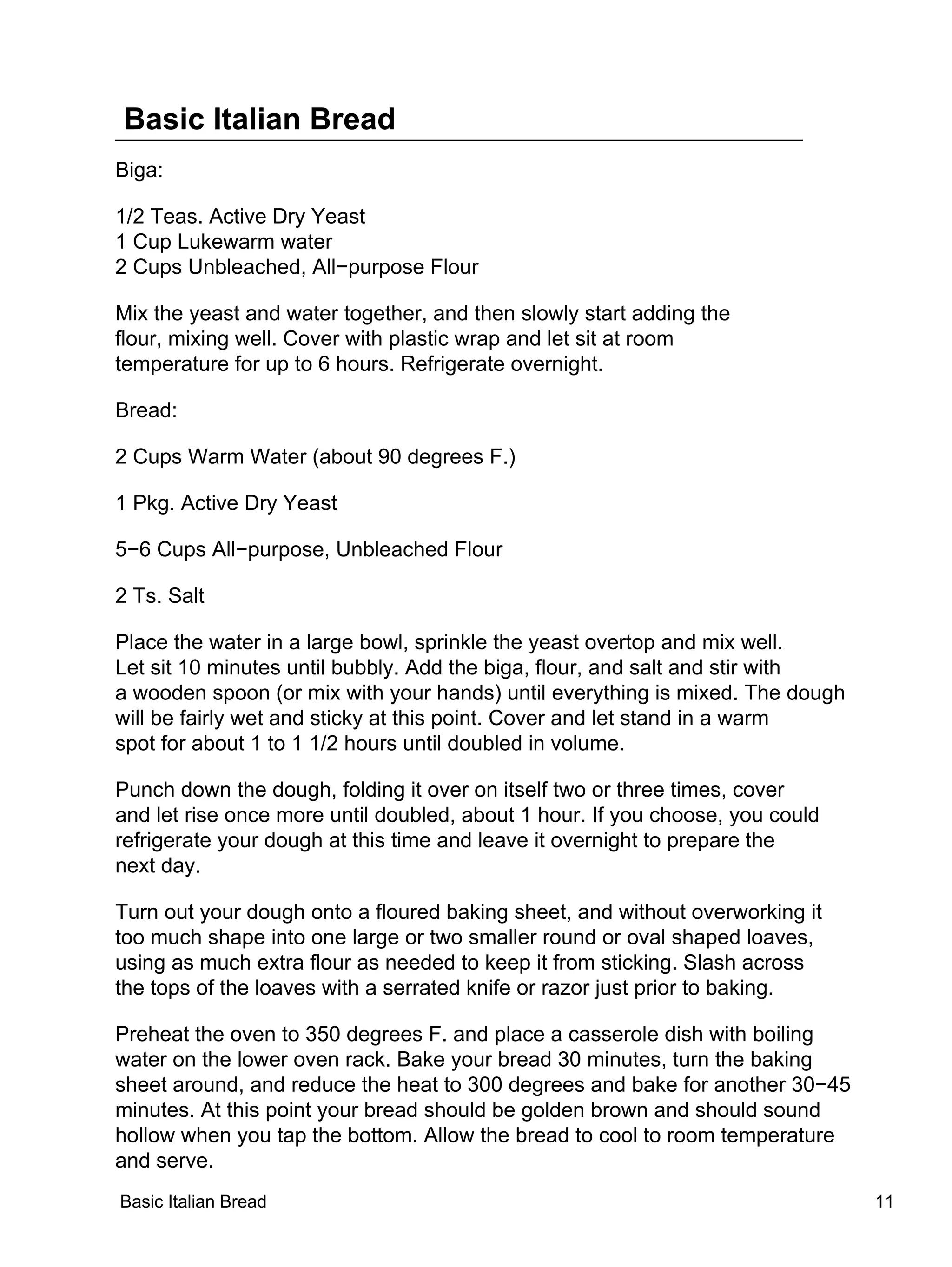 A taste of italy | PDF