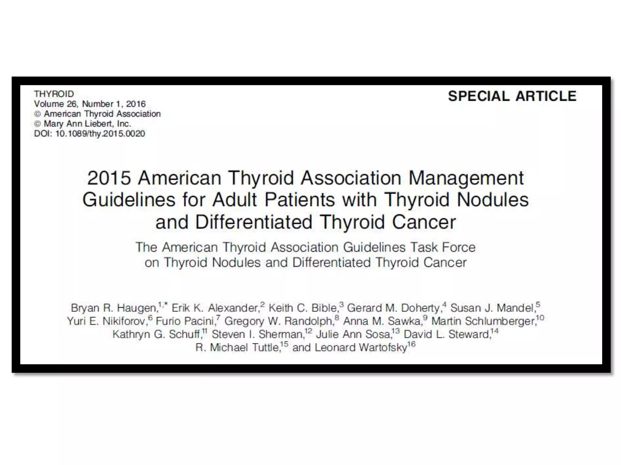 ATA thyroid 2015 | PPTX