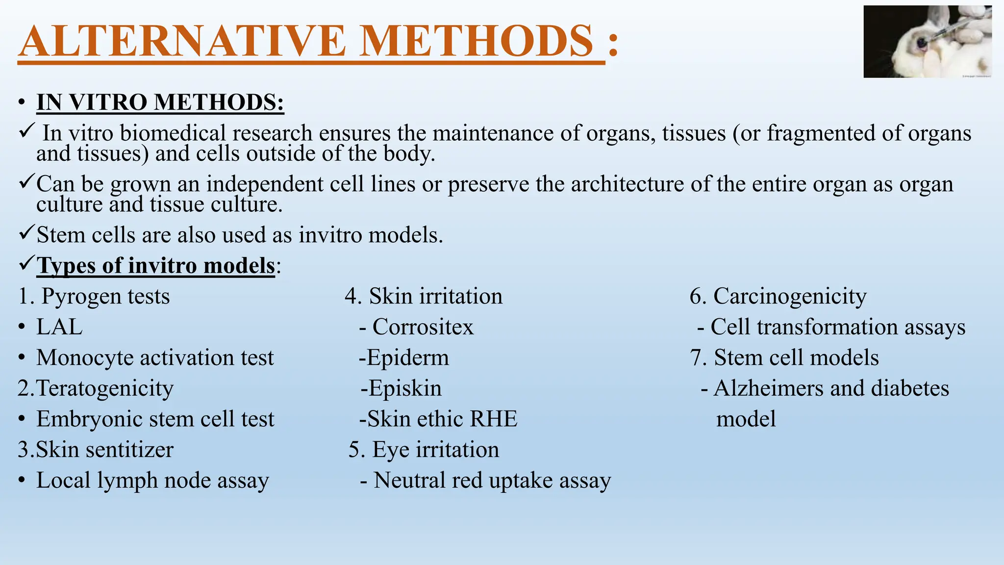 Alternatives to animal testing | PPTX