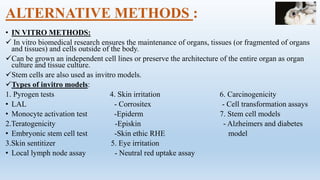 Alternatives to animal testing | PPTX