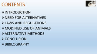 Alternatives to animal testing | PPTX