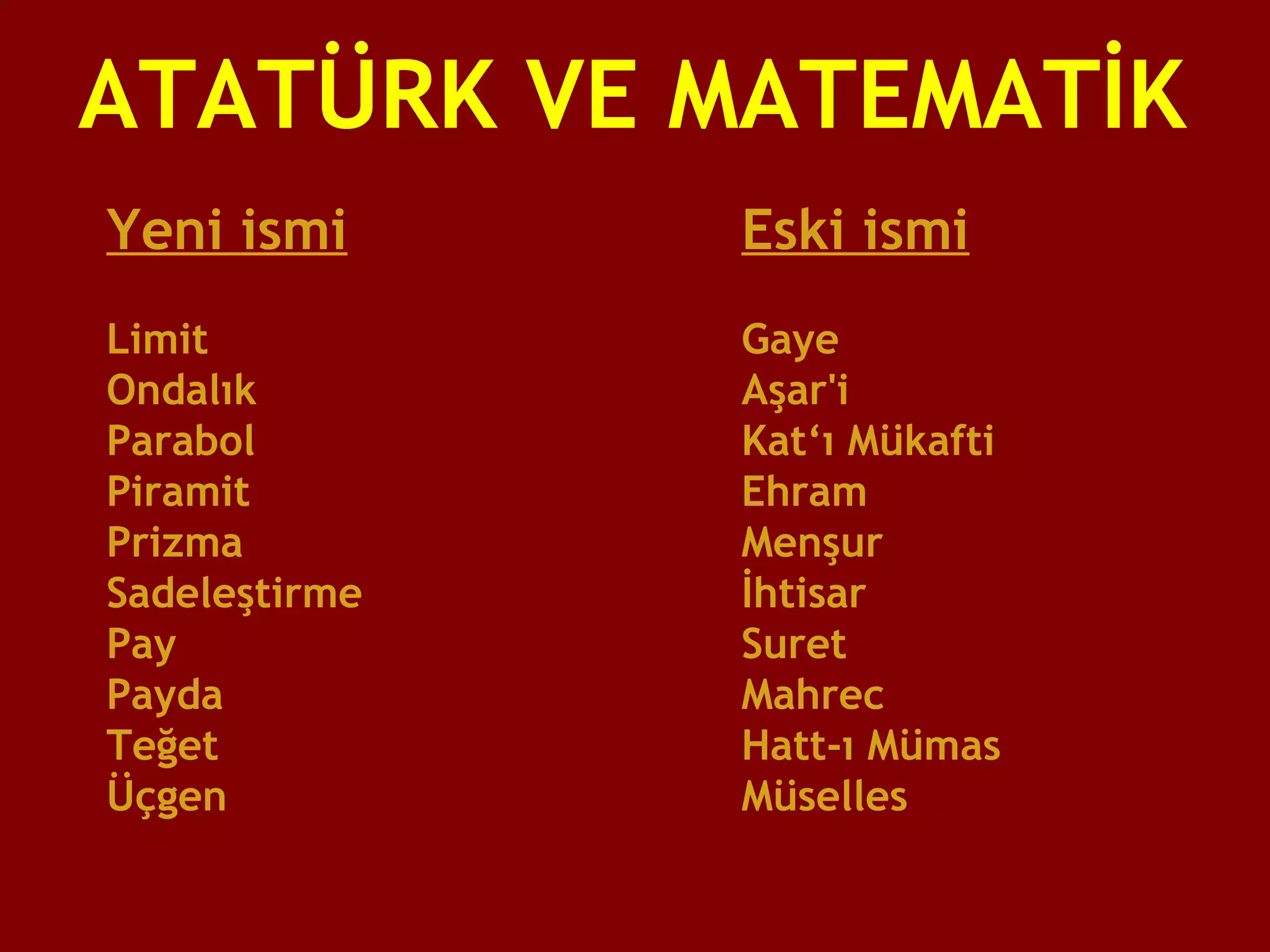 Ataturk ve-matematik | PPT