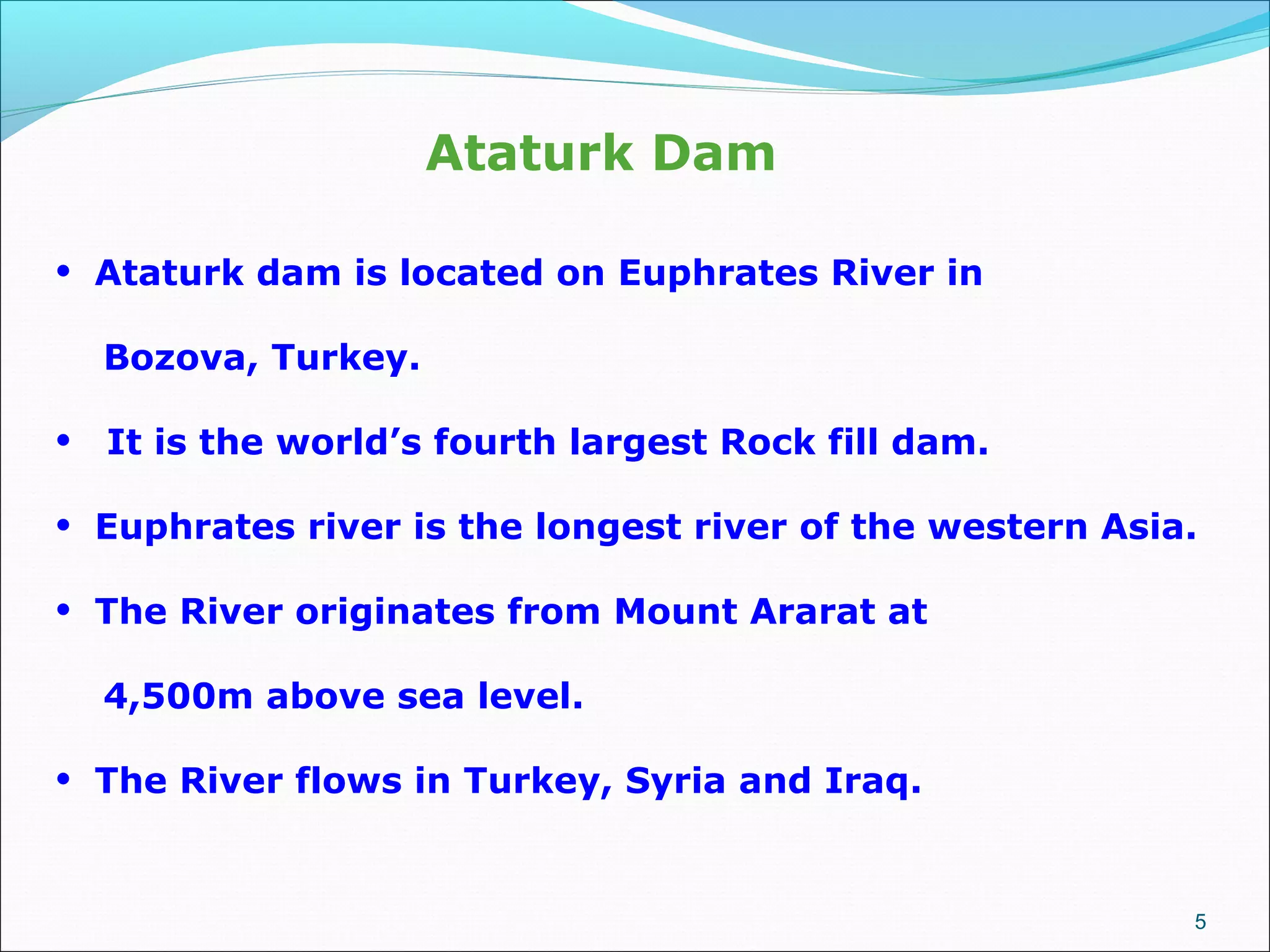 Ataturk dam | PPT