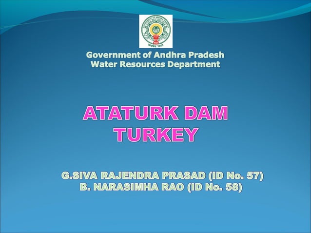 Ataturk dam | PPT