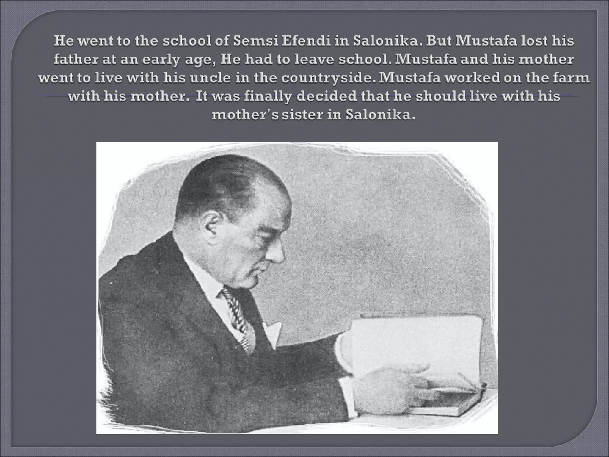 Ataturk's life and the 6 principles of Ataturk | PPT