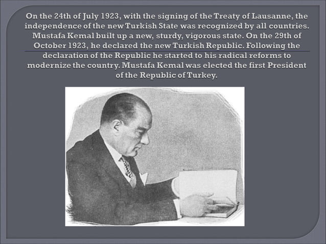 Ataturk's life and the 6 principles of Ataturk | PPT