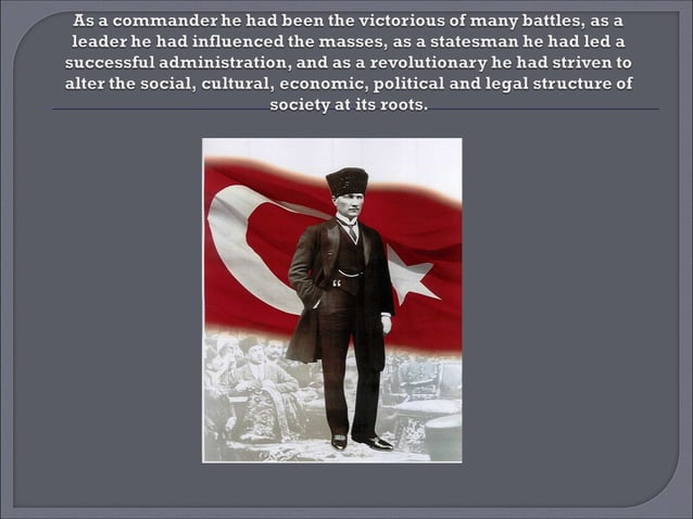 Ataturk's life and the 6 principles of Ataturk | PPT