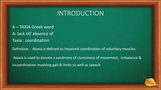 Cerebellar Ataxia | PPTX