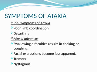 Ataxia definition, types, clinical features, friedreich's ataxia ...
