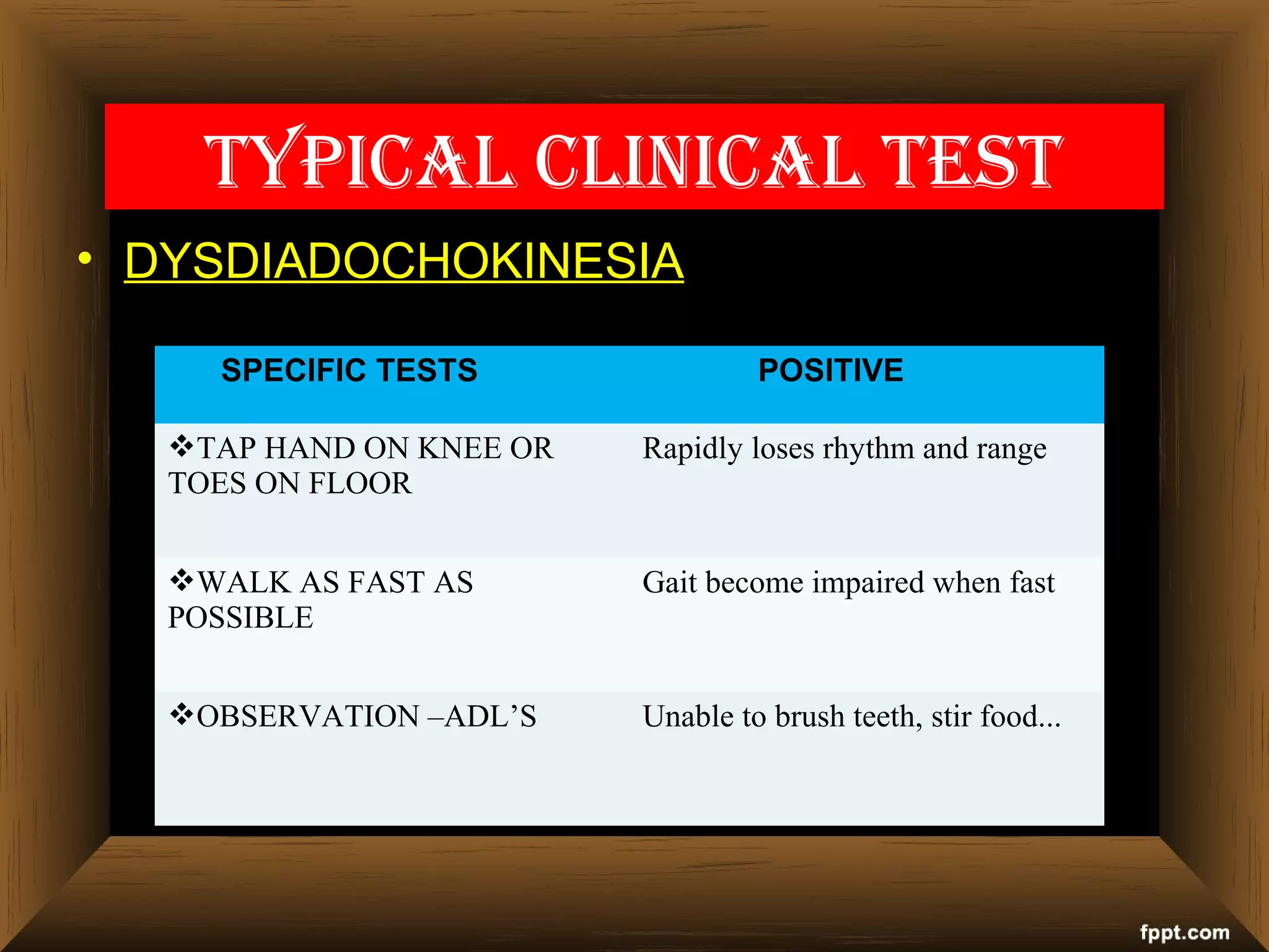 Ataxia diagnosis and assessment | PPT