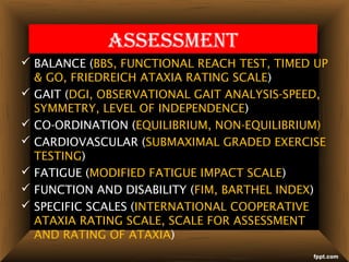 Ataxia diagnosis and assessment | PPT