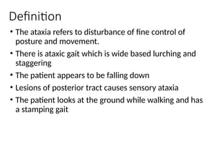 Ataxia in child treatment and classification | PPT