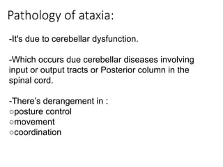 Ataxia in child treatment and classification | PPT