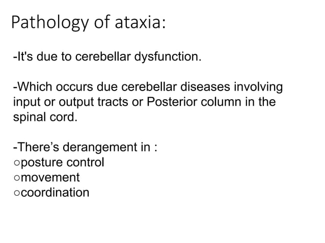 Ataxia in child classification and treatment | PPT
