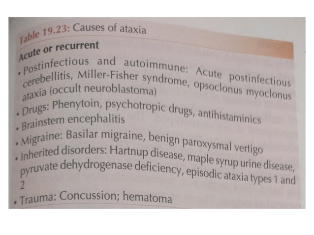 Ataxia in child classification and treatment | PPT