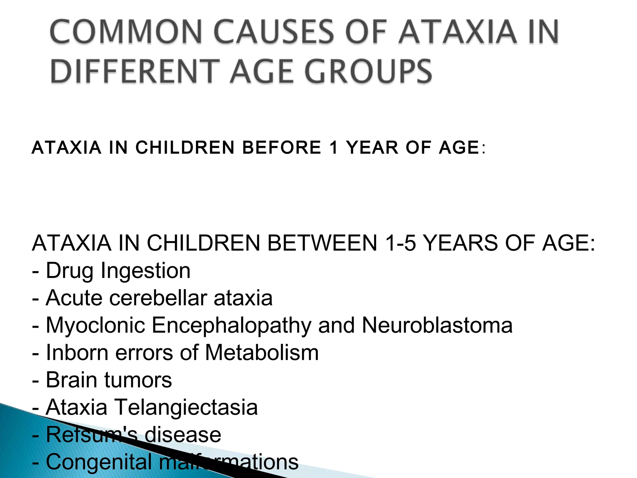 Ataxia in children | PPT