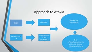 Ataxia in children | PPTX