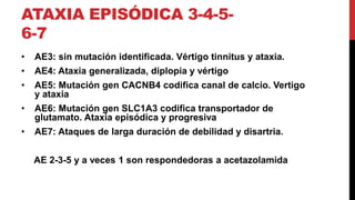 Ataxias episodicas | PPTX