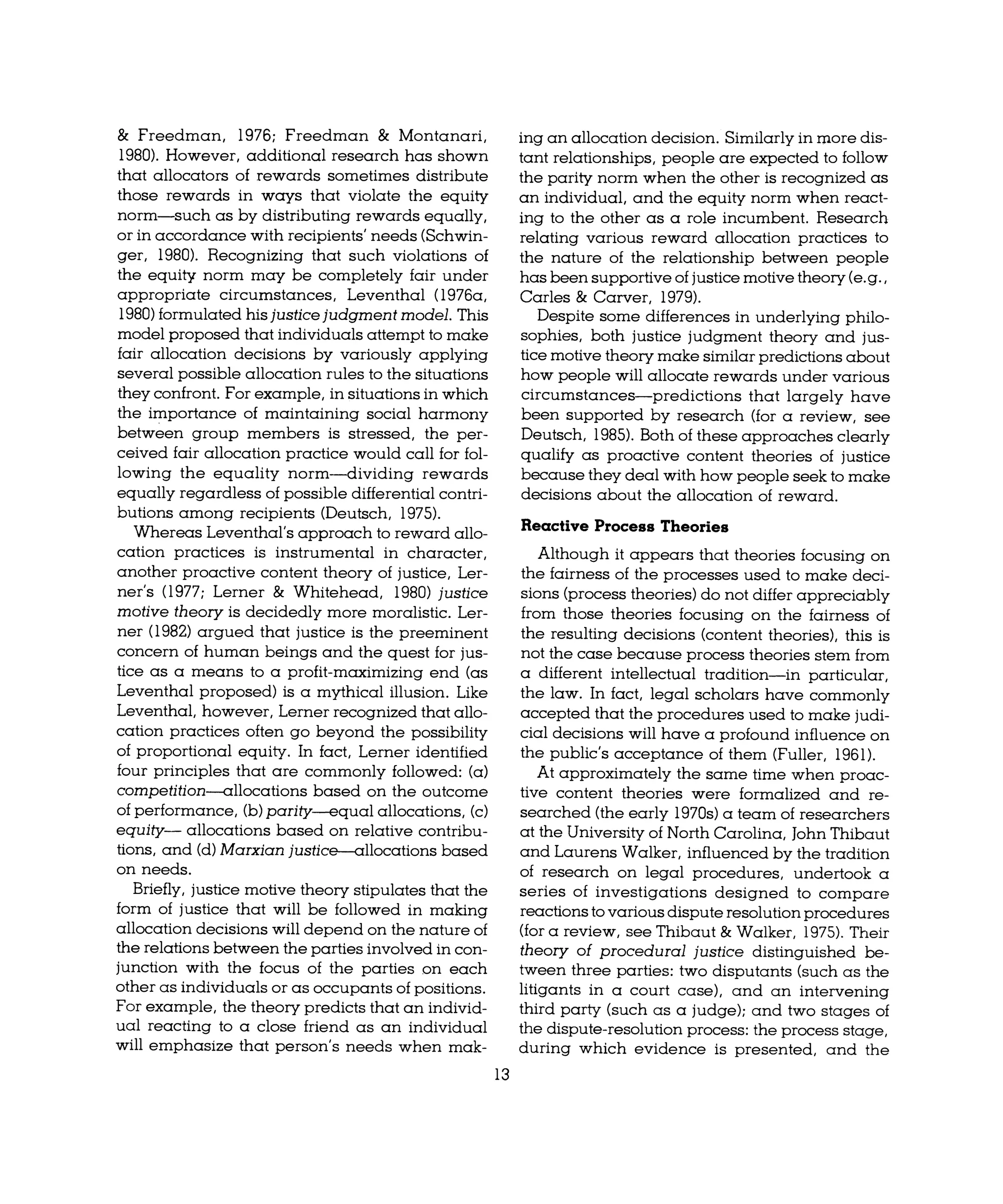 A taxonomy of organizational justice theories | PDF