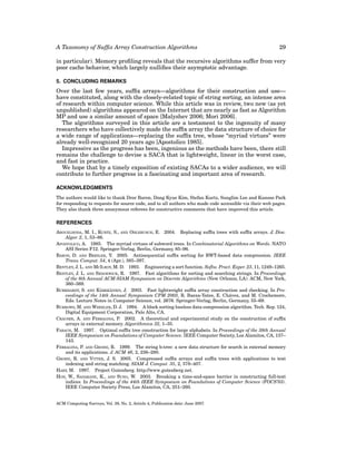 A taxonomy of suffix array construction algorithms | PDF