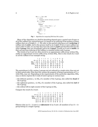 A taxonomy of suffix array construction algorithms | PDF