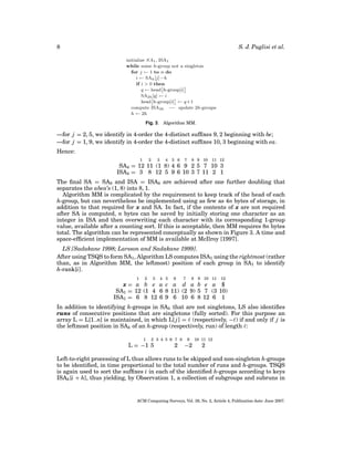 A taxonomy of suffix array construction algorithms | PDF
