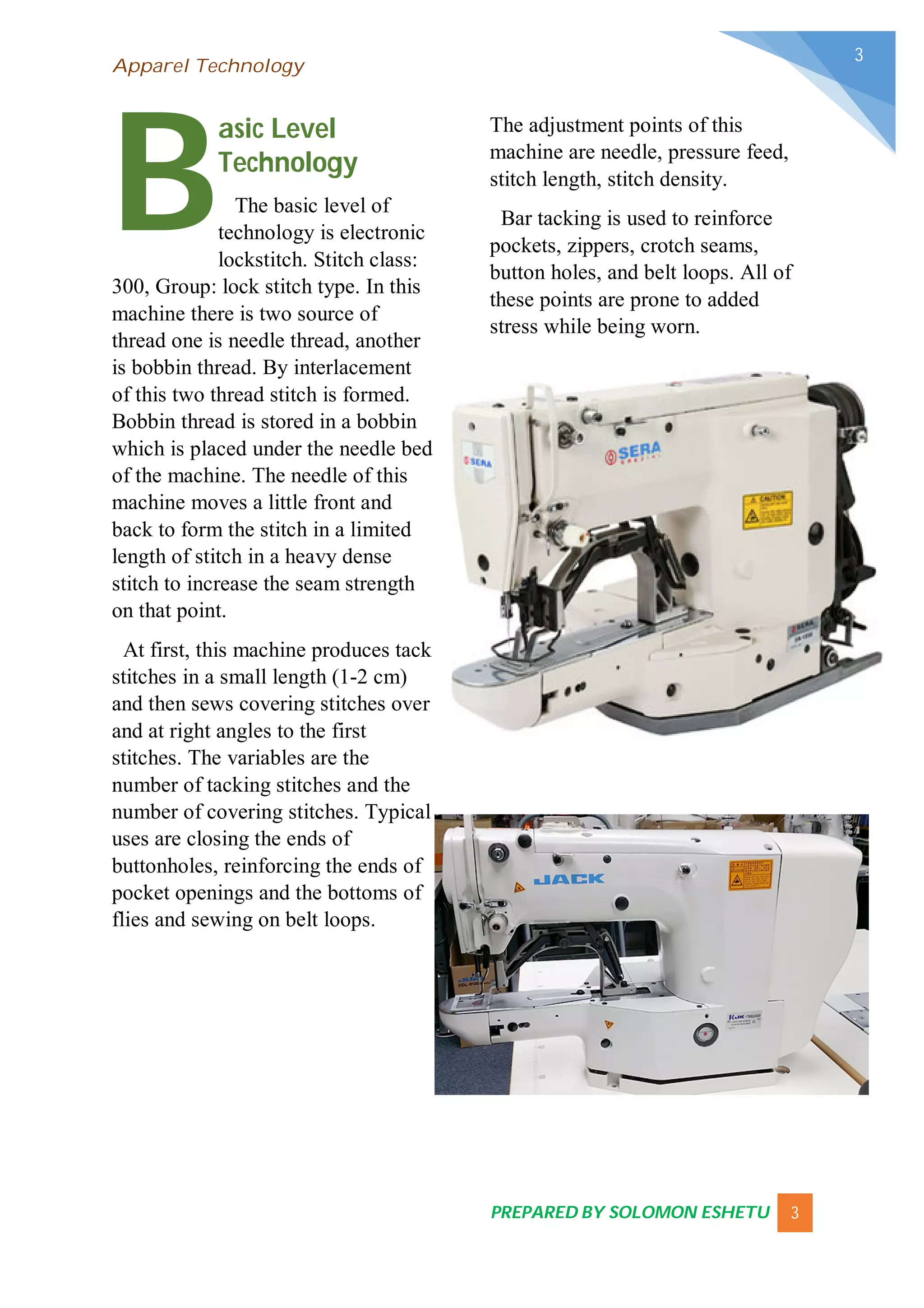 bartack machine ROI Calculation | PDF