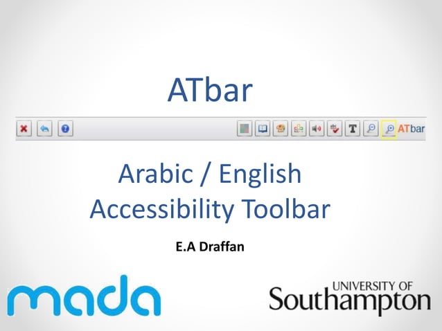 ATbar - Accessibility Toolbar | PPTX