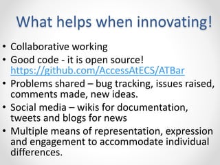 ATbar - Accessibility Toolbar | PPTX