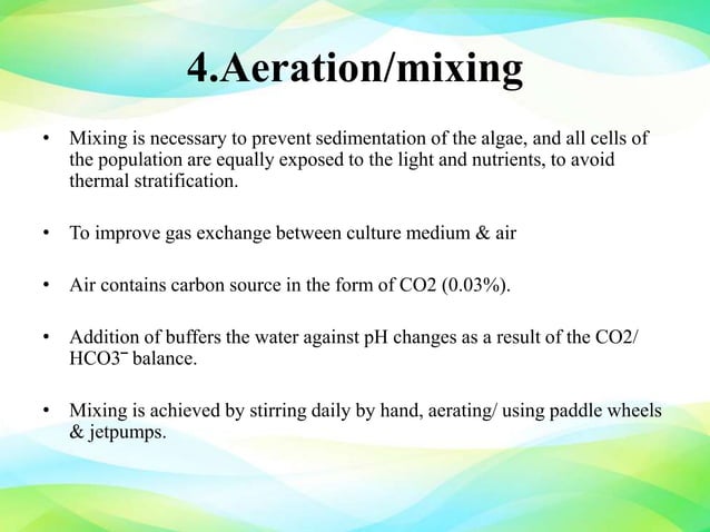 algal cultivation | PPTX