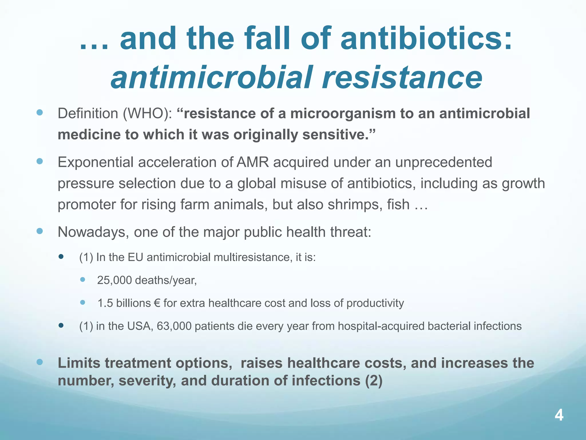 Antimicrobial resistance as an emerging food-borne infectious disease | PDF