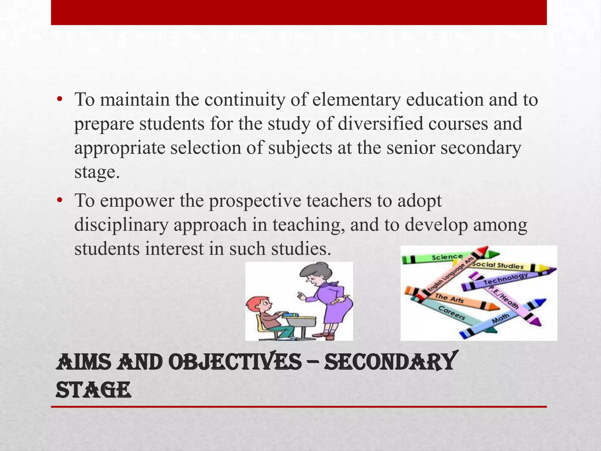 Teacher Education- Aims and Objectives | PPTX