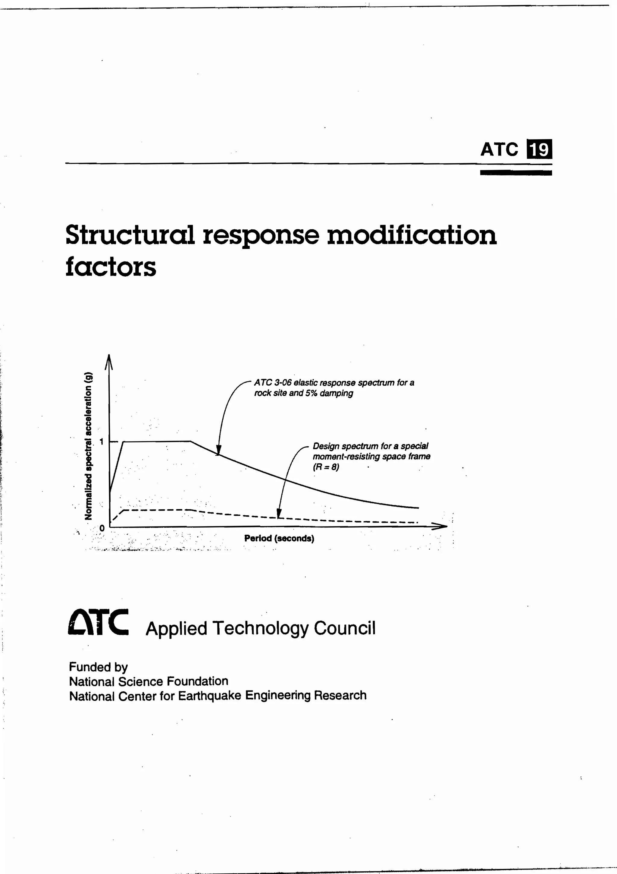 Atc 19 structural response modification factor by applied technology ...