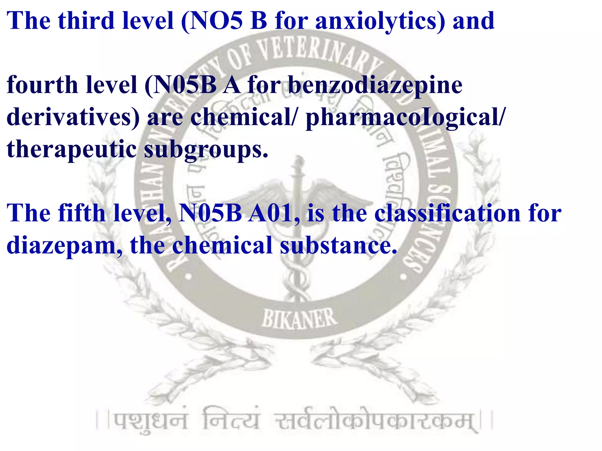 Anatomical Therapeutic Chemical Classification System and Defined Daily ...