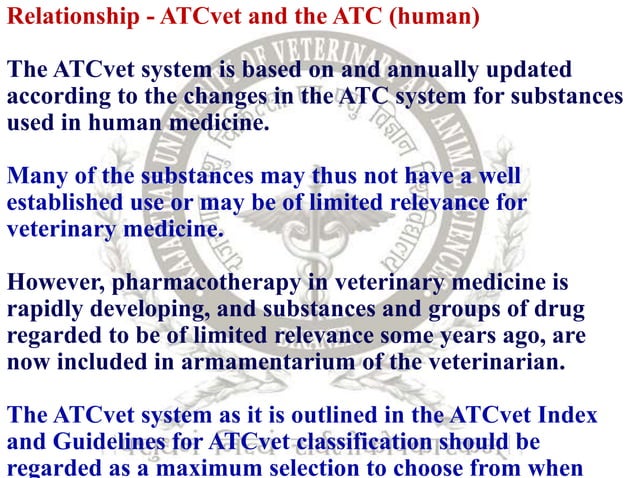Anatomical Therapeutic Chemical Classification System and Defined Daily ...