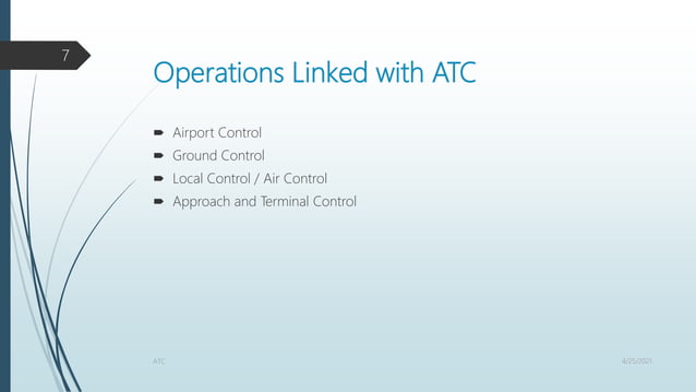 Atc air traffic control | PPTX