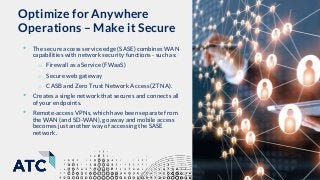 Hybrid Work Models, Anywhere Operations and Security | PPTX