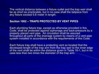 ATC- TRAPS & INTERCEPTORS for masterplumber and board exam | PPT