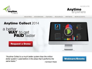 Accounts Receivable Management Software | Anytime Collect 2014 | PPTX