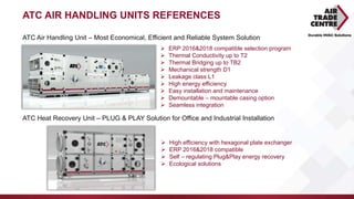 Atc air trade centre AHU References 08/20 | PPT