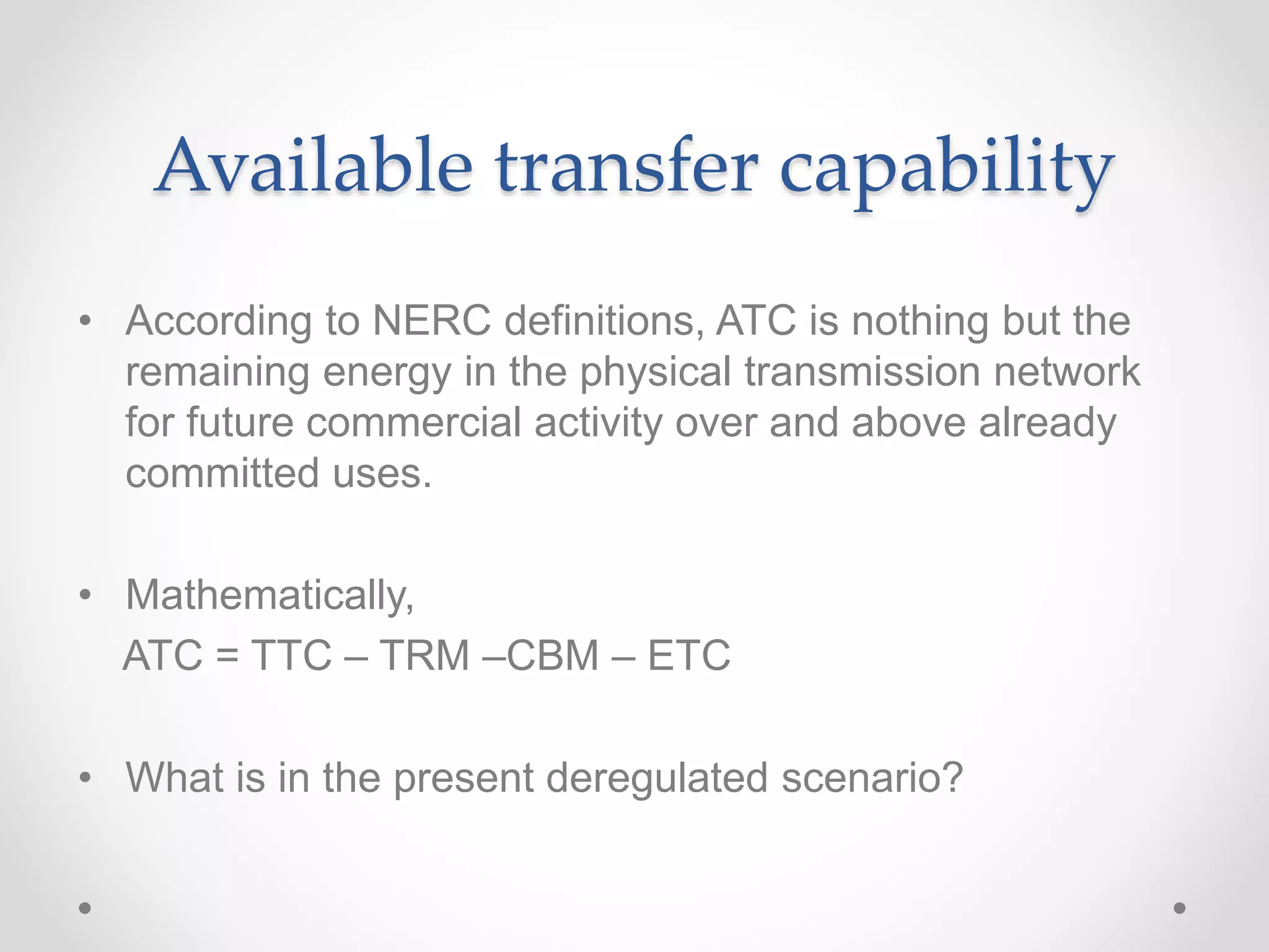 Atc calculation methods by shridhar kulkarni | PPTX