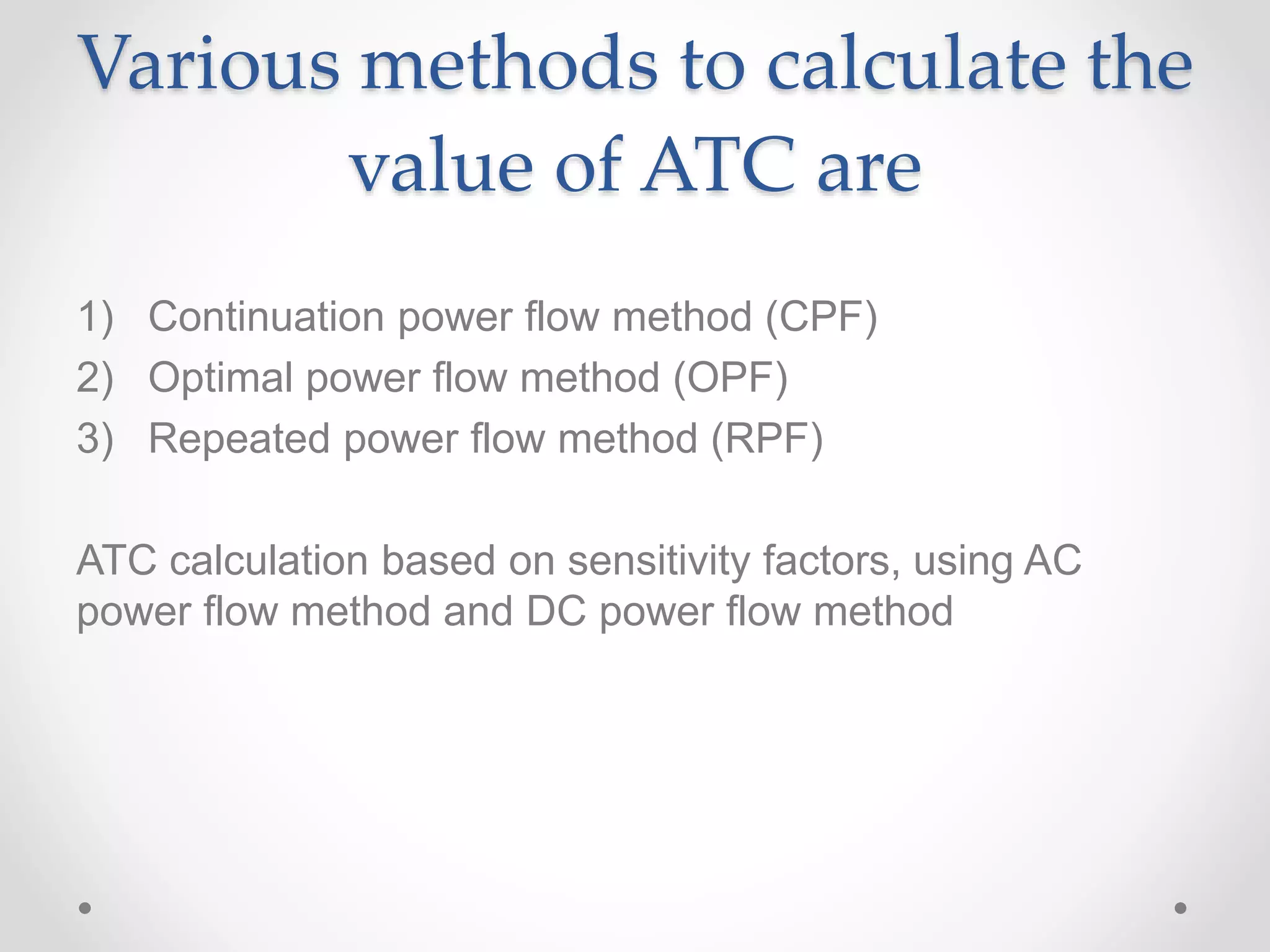 Atc calculation methods by shridhar kulkarni | PPTX